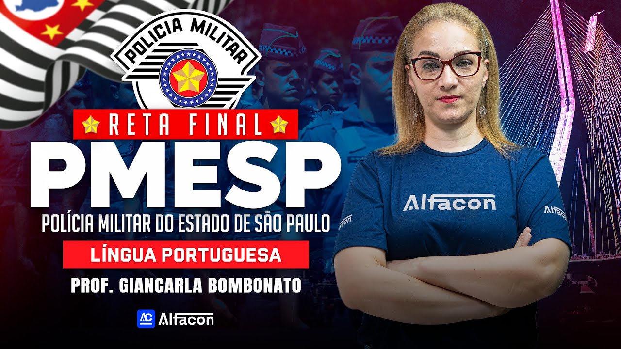 RETA FINAL PMESP | L. Portuguesa com Giancarla - AlfaCon - YouTube