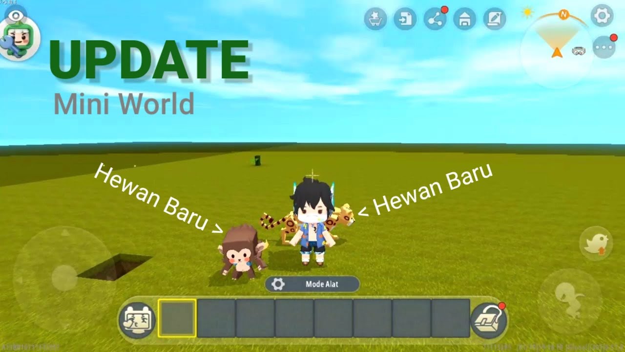 MINI WORLD UPDATE, Ada Hewan Baru Di Mini World Block Art - YouTube