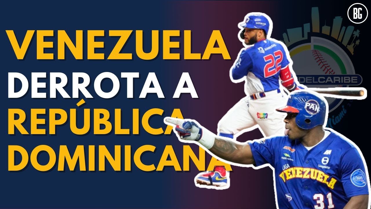 Venezuela gana primer duelo a RD | Béisbol Global - YouTube