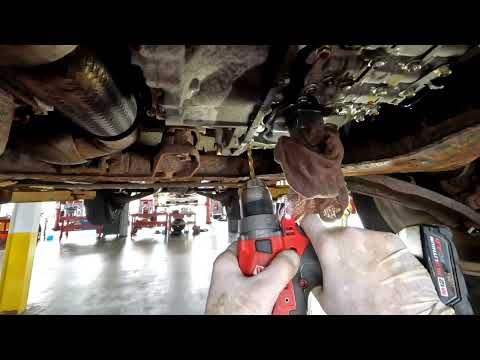 How to repair broken transmission pan bolt - YouTube