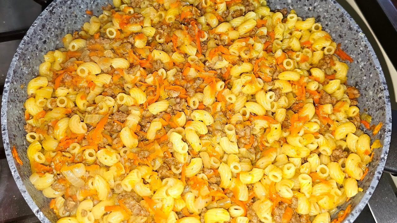 CENA SIMPLE Y RÁPIDA | FIDEOS CON CARNE PICADA | RECETA RÁPIDA Y ...