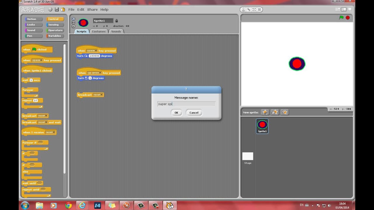 scratch how to make spinner - YouTube