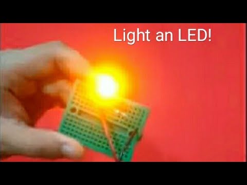 2 different ways to light up an LED! - YouTube
