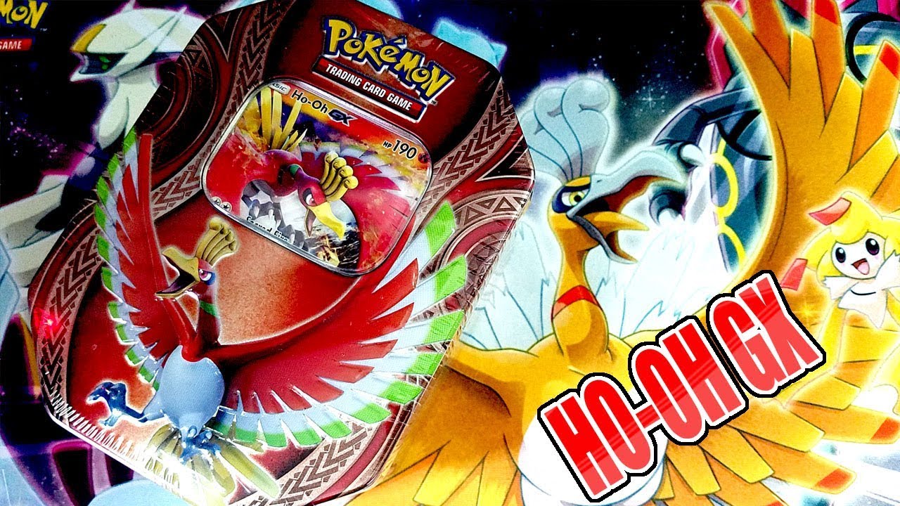 NEW POKEMON HO-OH GX TIN OPENING - 4 PACKS 1 GX PROMO - ULTRA RARES ...