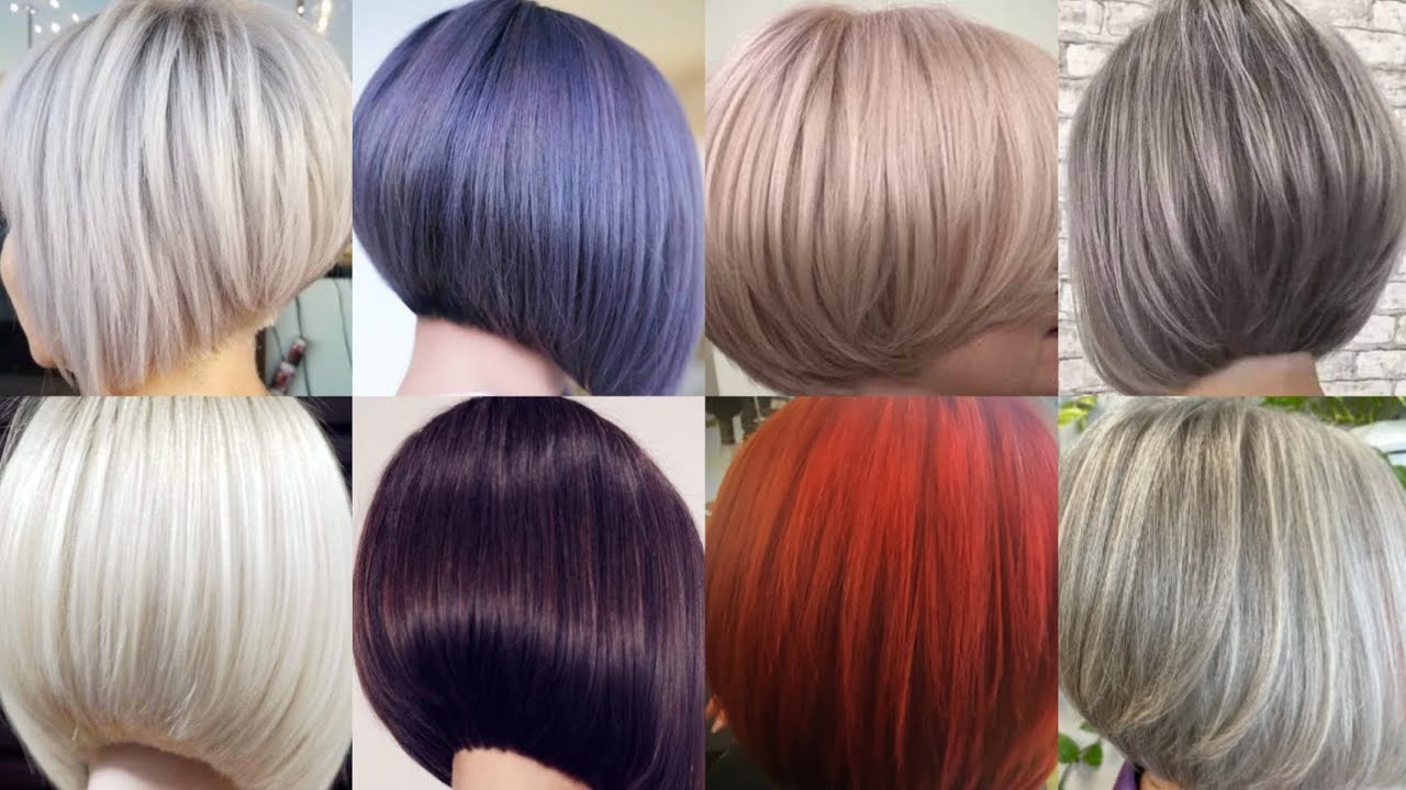 Stupendous Angled pixie bob hair cut for women with modern colour dyes ...