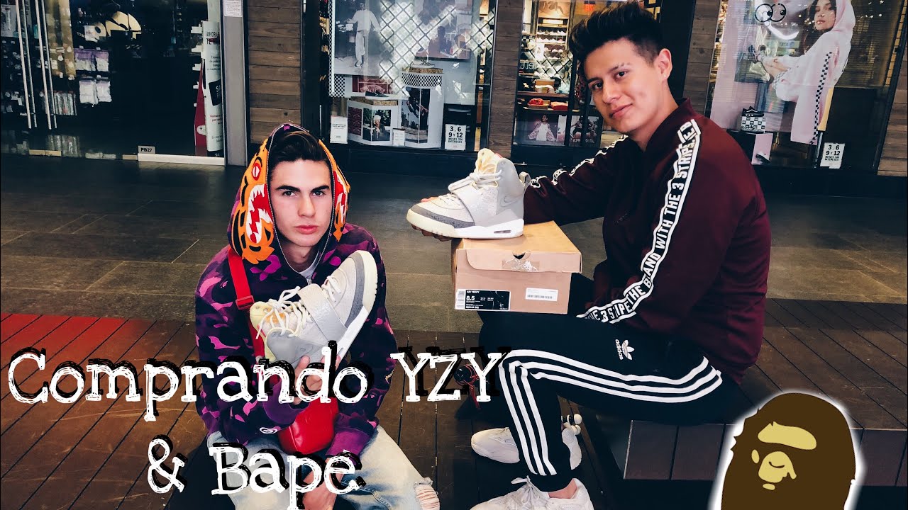 Comprando el primer Nike Yeezy de nuestra colección!! + Bape tiger ...