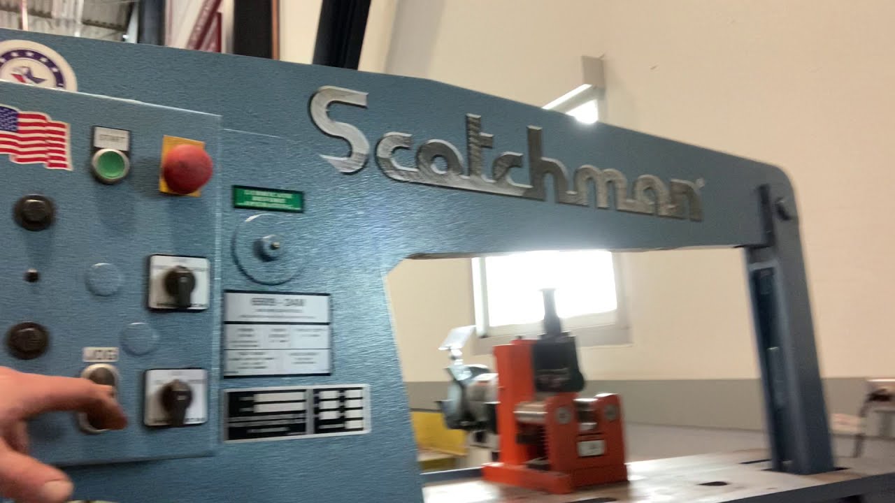 Operating the Scotchman Ironworker - YouTube