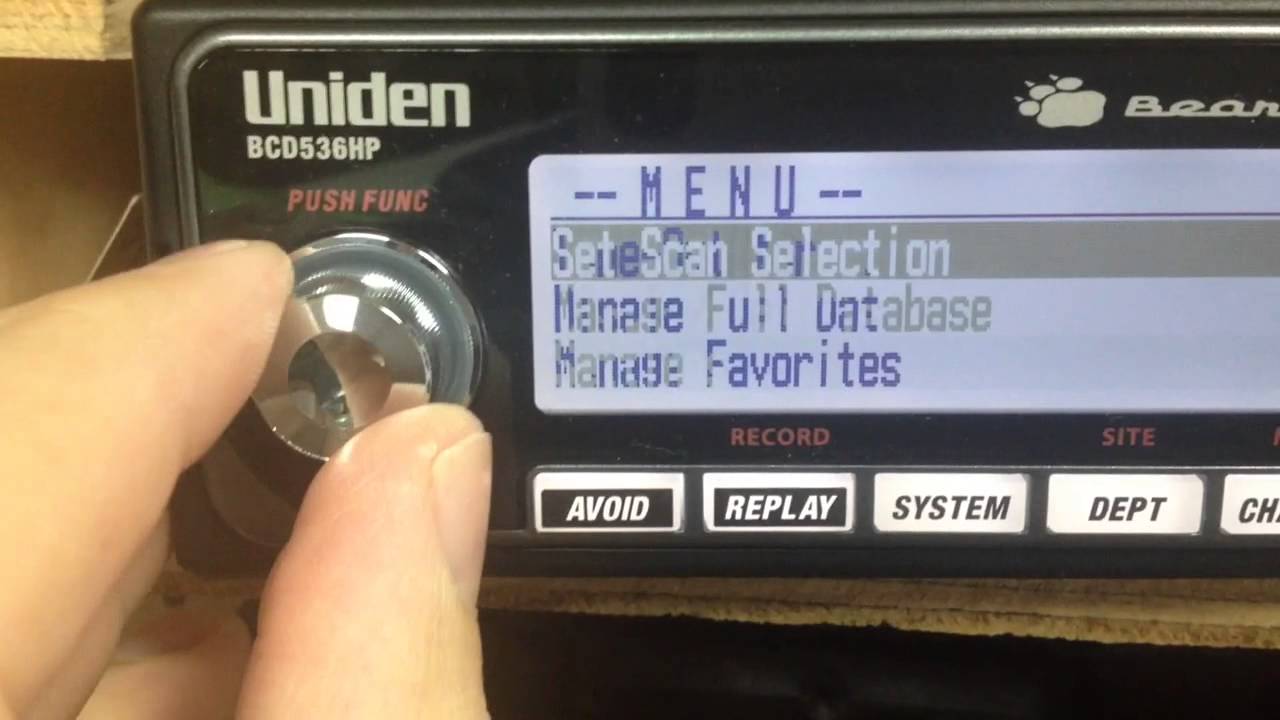 Bcd536hp knob problem - YouTube