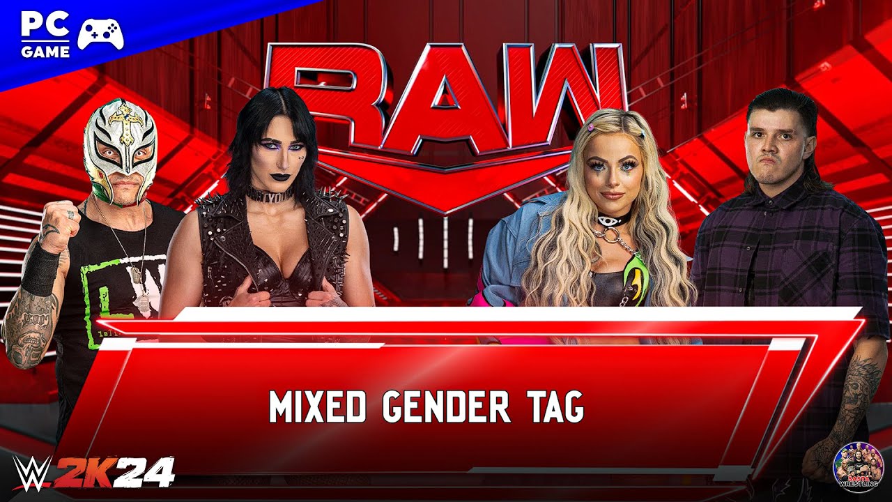 Mixed Gender Tag Match: Rhea Ripley & Rey Mysterio vs Dominik Mysterio ...
