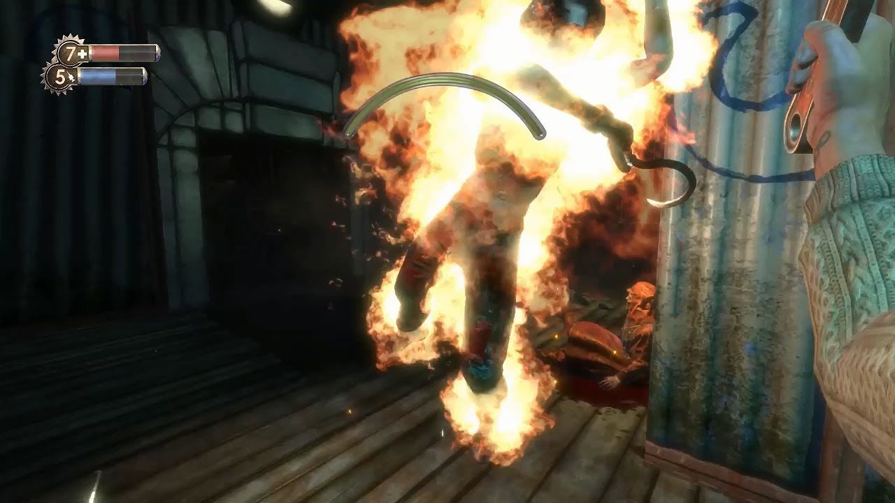 BIO SHOCK - First Spider Splicer Encounter - YouTube