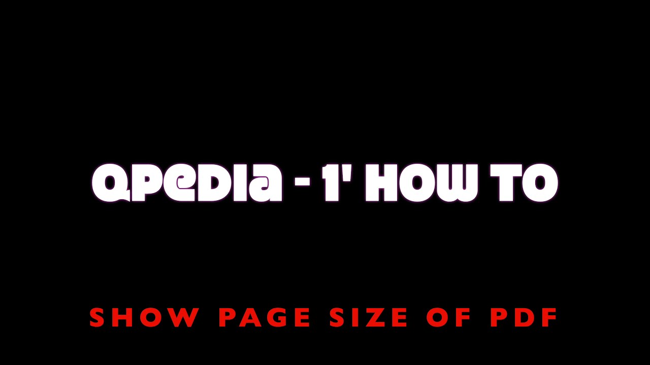How To Show PDF Page Size In Adobe Acrobat YouTube How To Show PDF Page Size In Adobe Acrobat YouTube