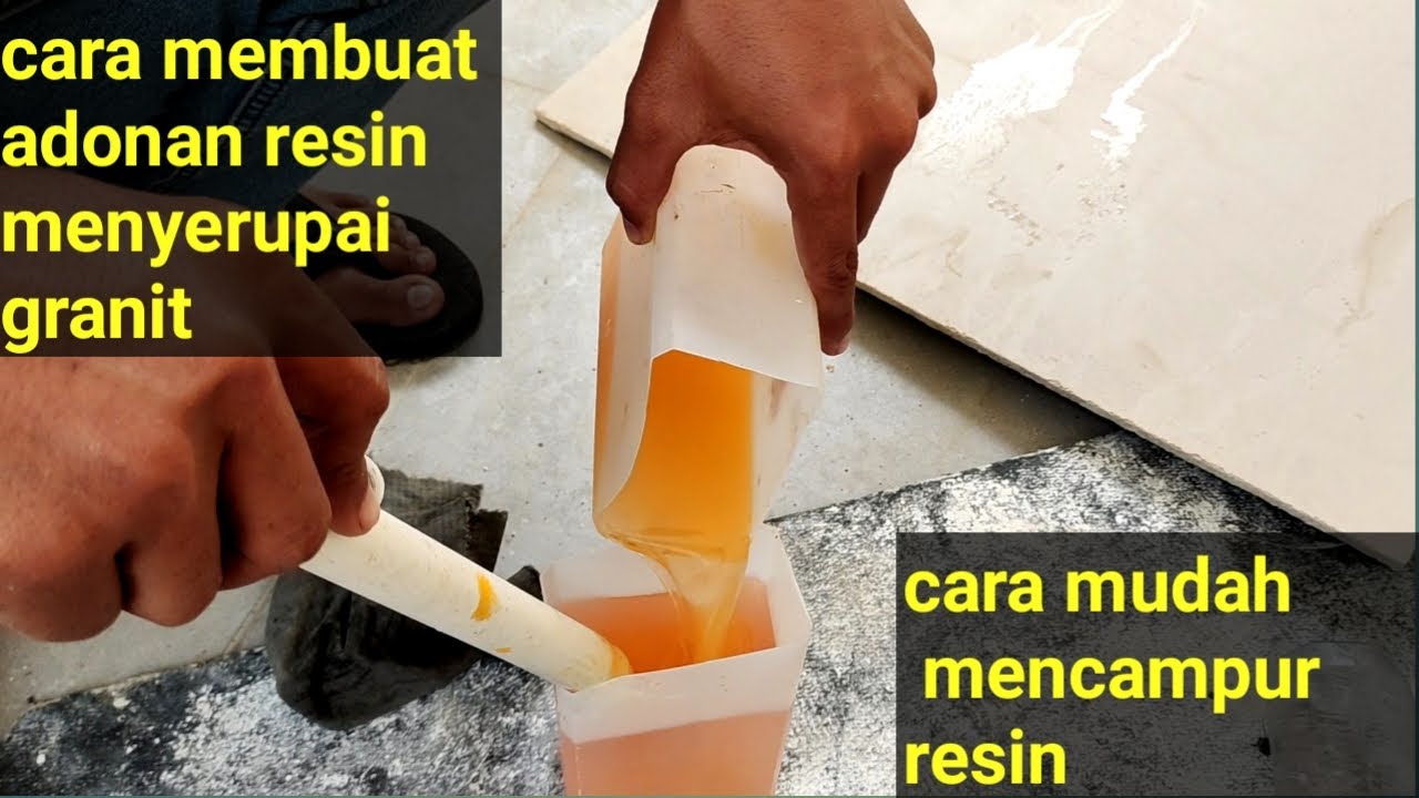 Cara membuat adonan resin - YouTube