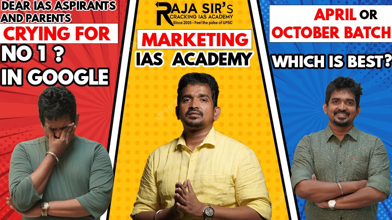 ATTENTION IAS ASPIRANTS | CHOOSING AN IAS ACADEMY | Raja Sir's Cracking ...