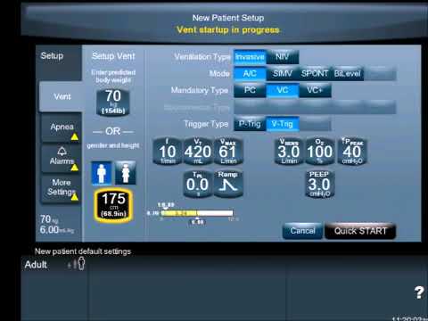 PB 980 Ventilator New Patient Quick Start - YouTube