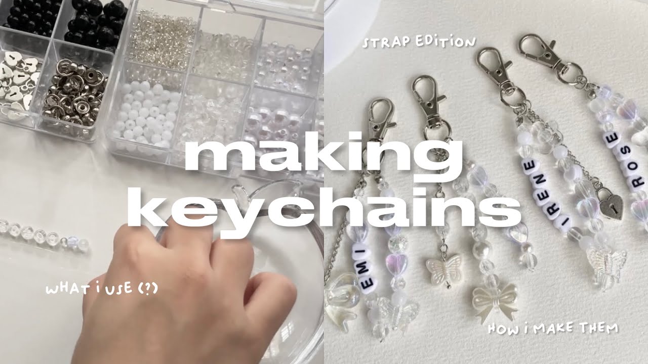 tutorial 🔎 how i make my keychains (strap edition) - YouTube