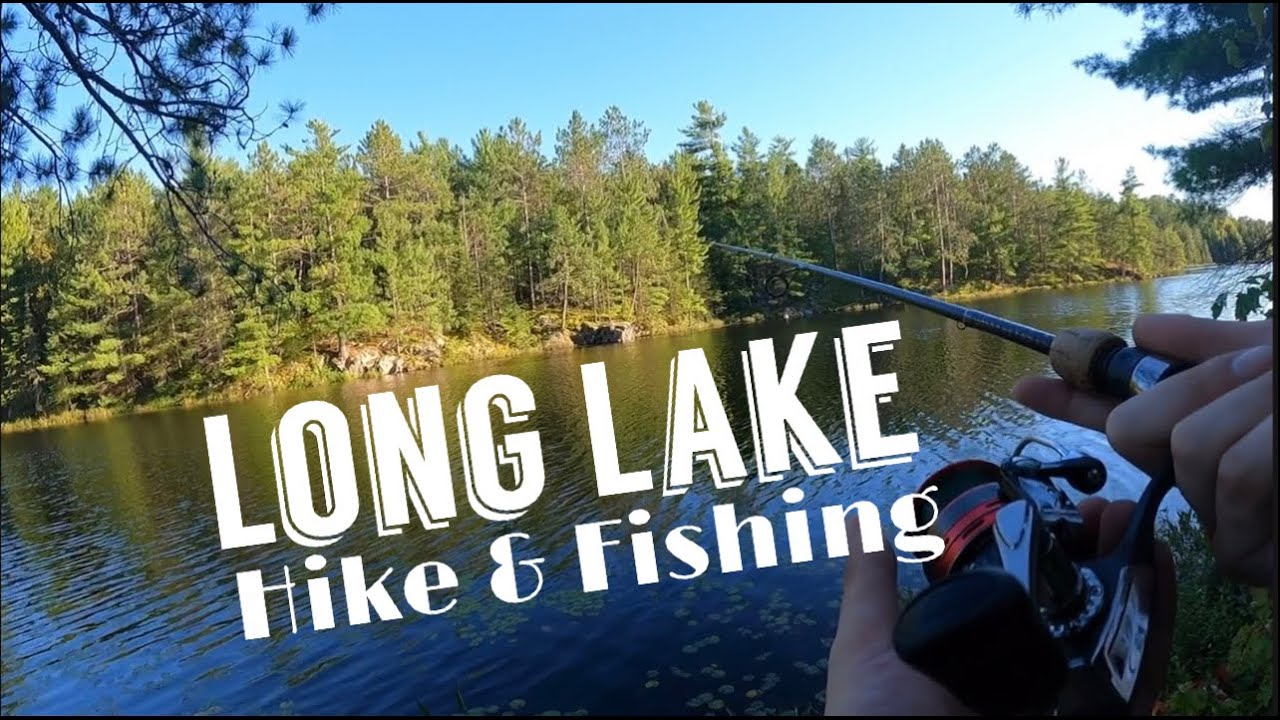 Long Lake HIKE & Largemouth Bass FISHING - GoPro HERO9 Black - YouTube