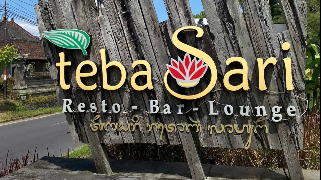 Bali Indonesia Lunch in Ubud teba Sari Restaurant Bar and Lounge Vegan ...