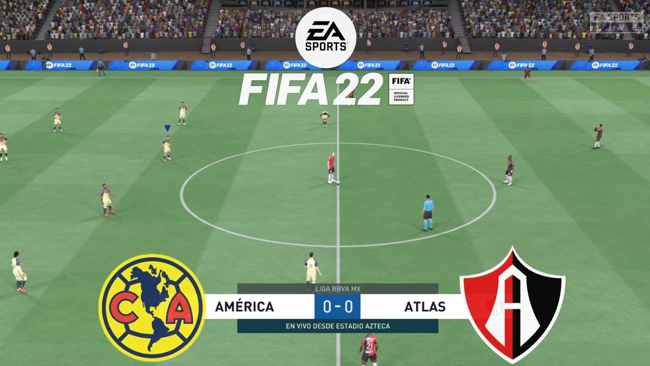FIFA 22 AMERICA vs ATLAS [ LIGA MX ] [ GAMEPLAY ] - YouTube