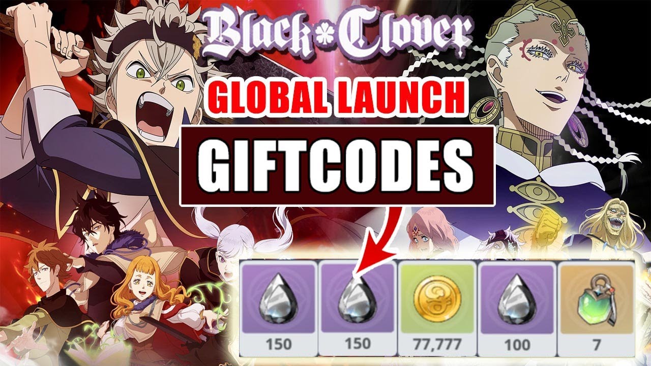 Black Clover M Global & All 7 Giftcodes | 7 Redeem Codes Black Clover M ...