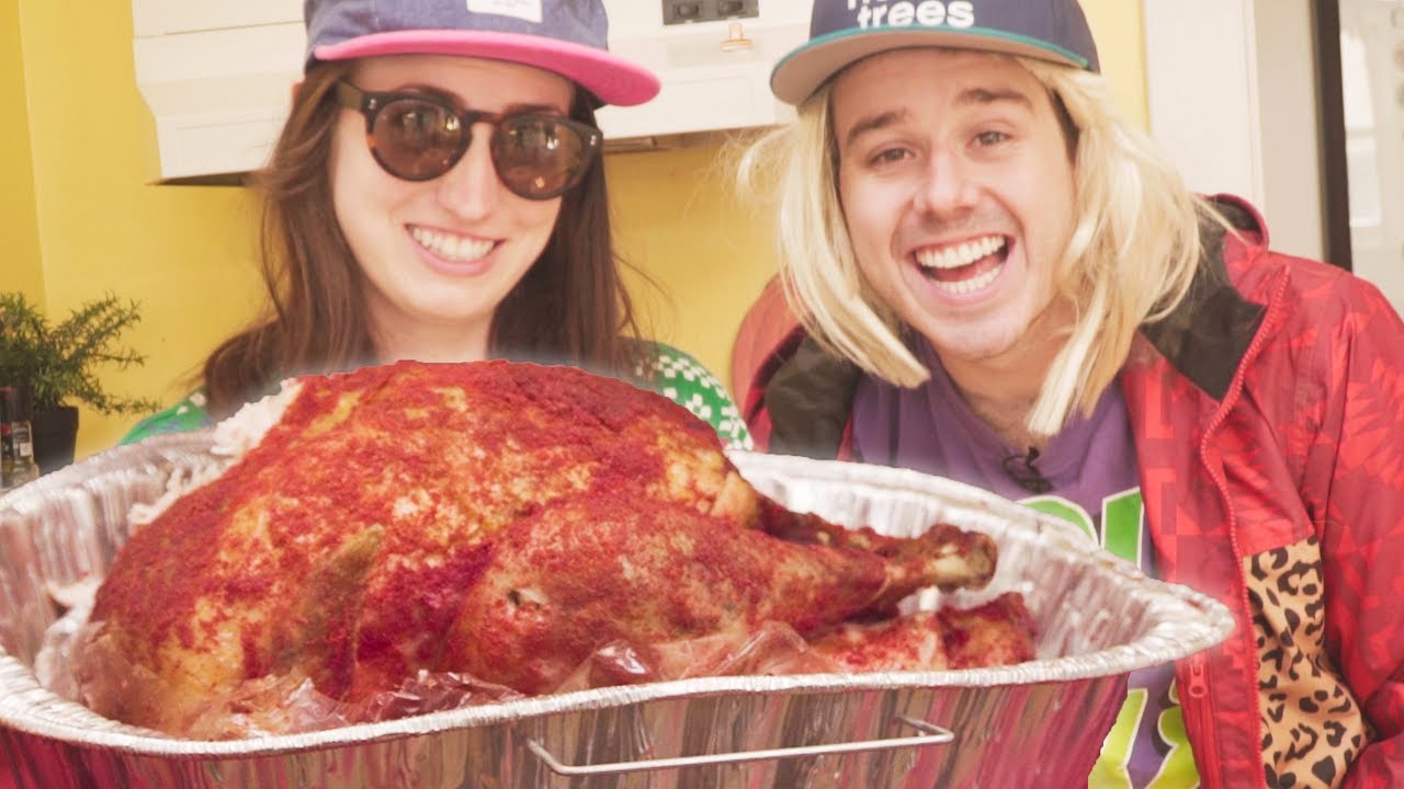 WE COOKED A HOT CHEETO TURKEY! | #DANKSGIVING - YouTube