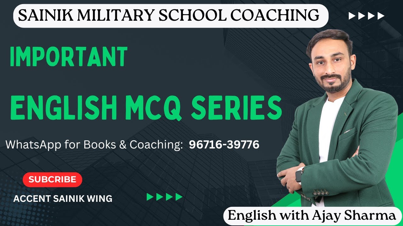 RMS Online Coaching | RMS Online Classes | Military School Class by Best English Grammar Ajay ...