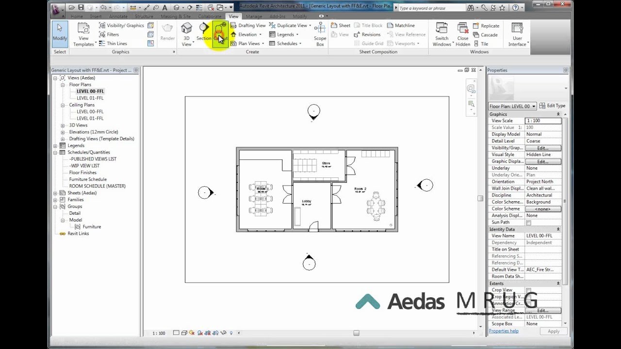 Controlling the 3D Section box Plan View - YouTube