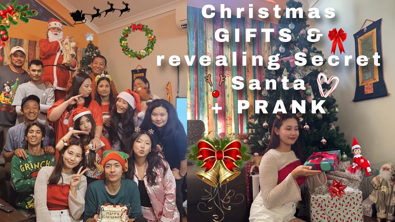 Secret Santa and Opening Gifts • PRANKS • Christmas Vlog 2024 - YouTube