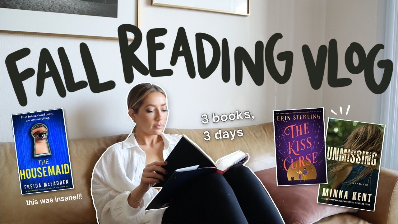 i read 3 books in 3 days 📚 fall reading vlog! *no spoilers* - YouTube