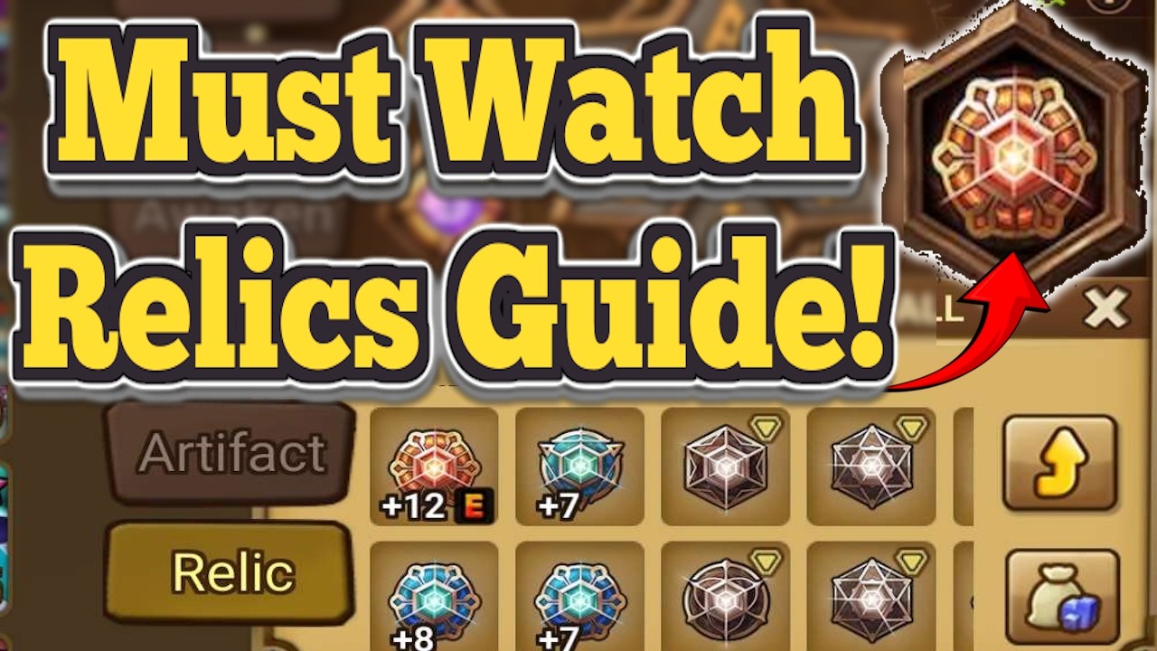 Relics Guide! Don't Waste Your Resources!! - Summoners War - YouTube