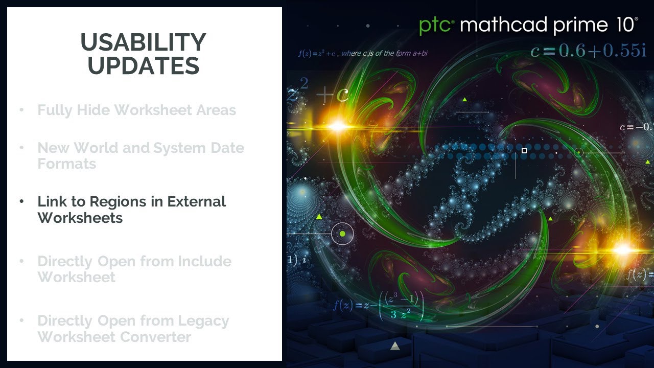 Link to Regions in External Worksheets | Mathcad Prime 10 - YouTube