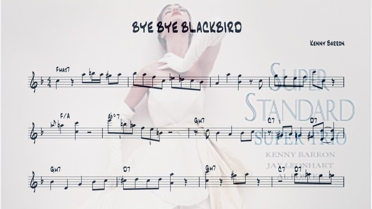 Kenny Barron - Bye Bye Blackbird (Transcription) - YouTube
