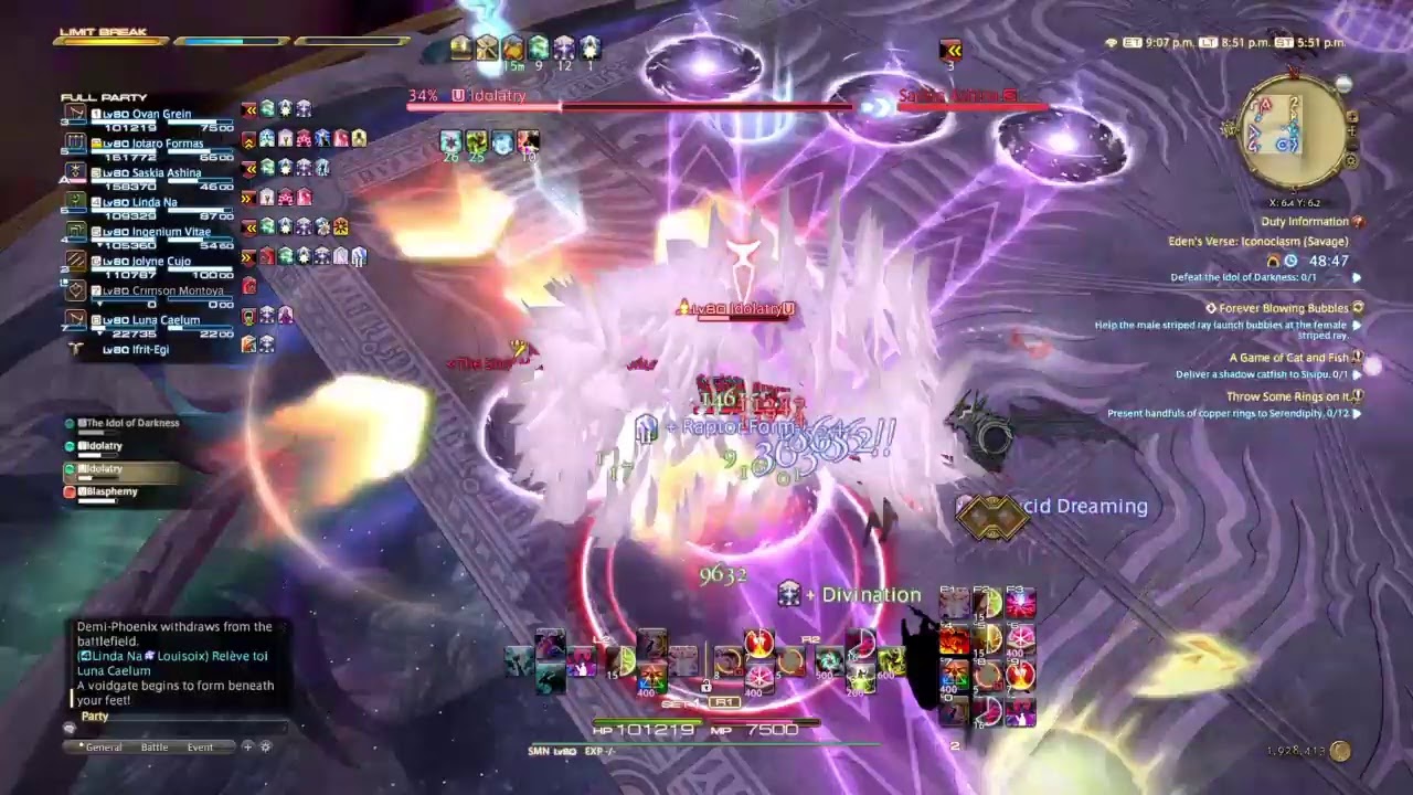 FFXIV E7S practice - YouTube