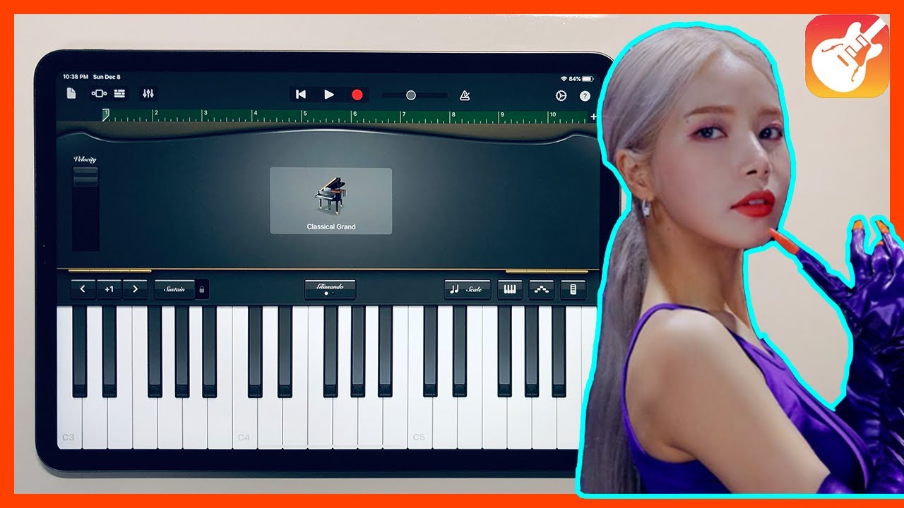 솔라(Solar) - '뱉어(Spit it out)' Cover on iPad/iPhone (GarageBand/개러지밴드 ...
