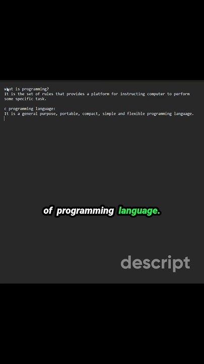 Know about programming languages and c programming languages.#programming - YouTube