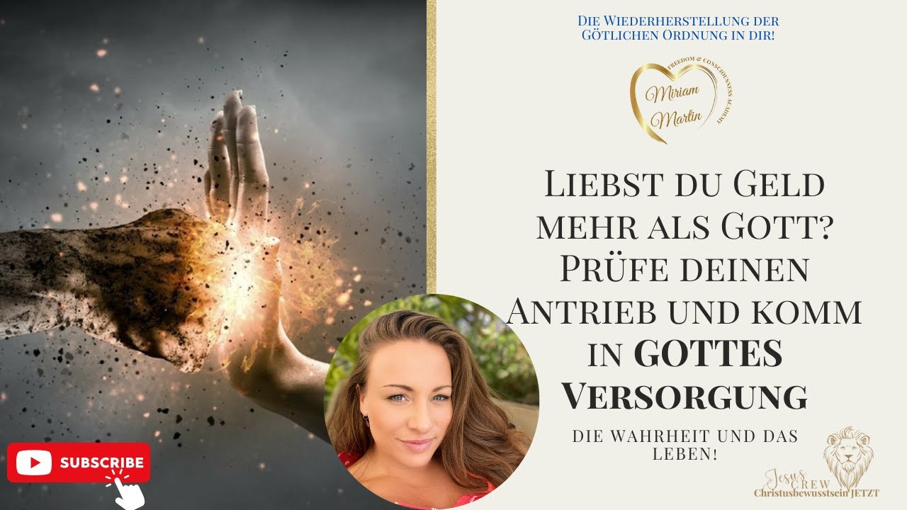 Liebst du Geld mehr als Gott? Lass deine Seele nicht länger gefangen ...