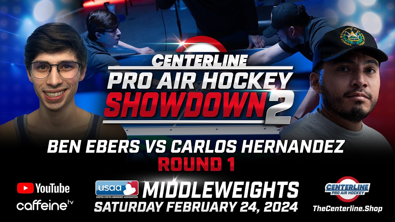 Pro Air Hockey Showdown #2 - Ben Ebers vs Carlos Hernandez - Round 1 ...