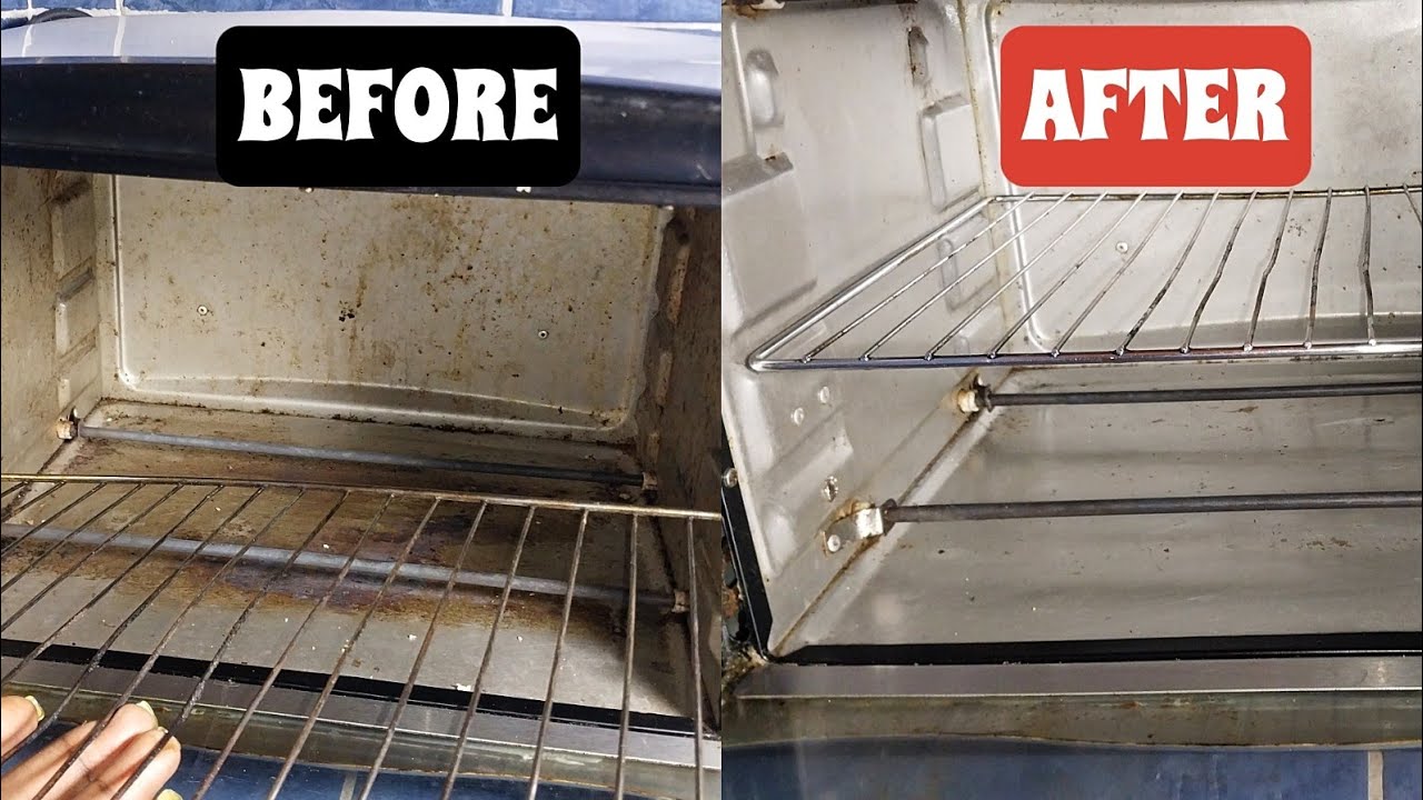CLEANING MY DIRTY/RUSTY OVEN💧 - YouTube