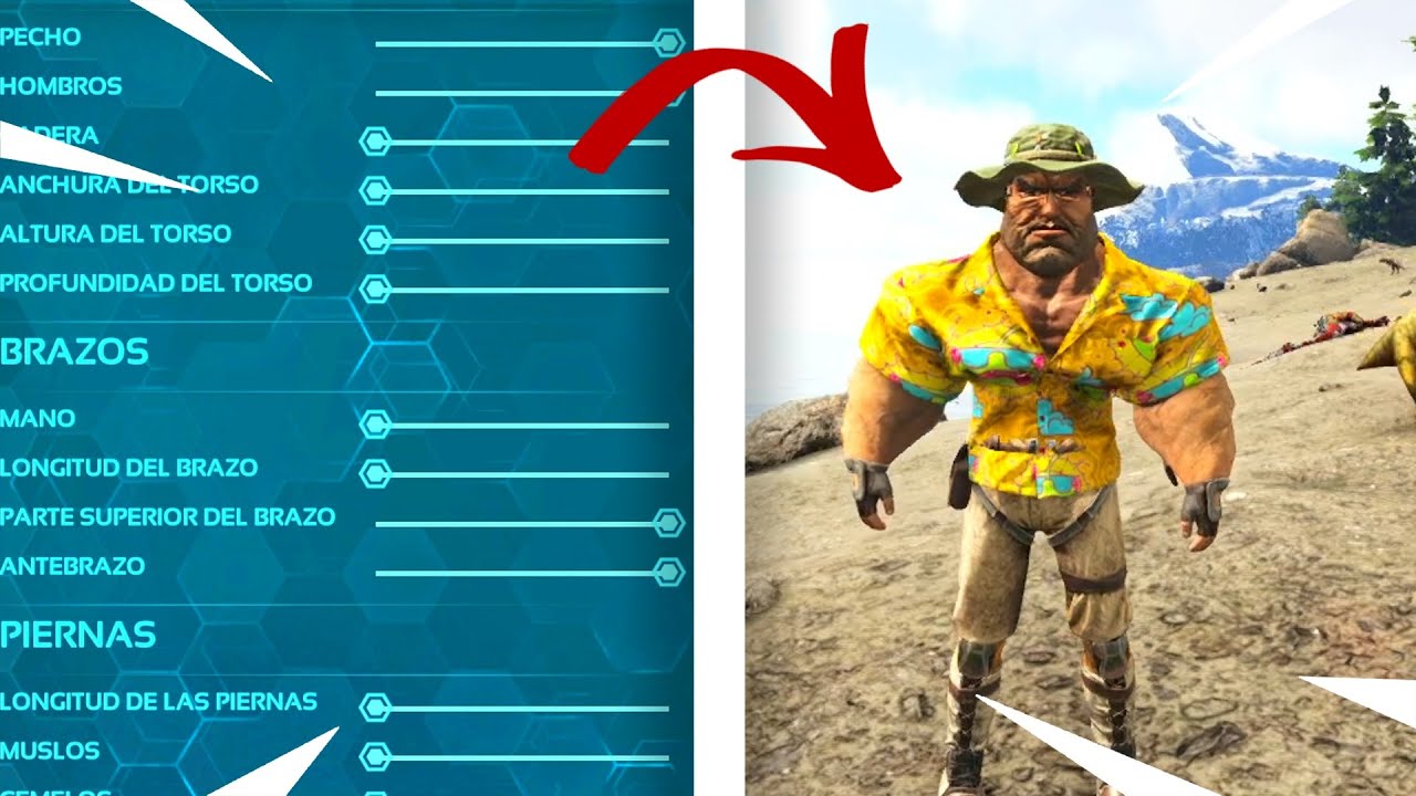 COMO CREAR MI PERSONAJE DE ARK Y TENER SUS SKINS - YouTube