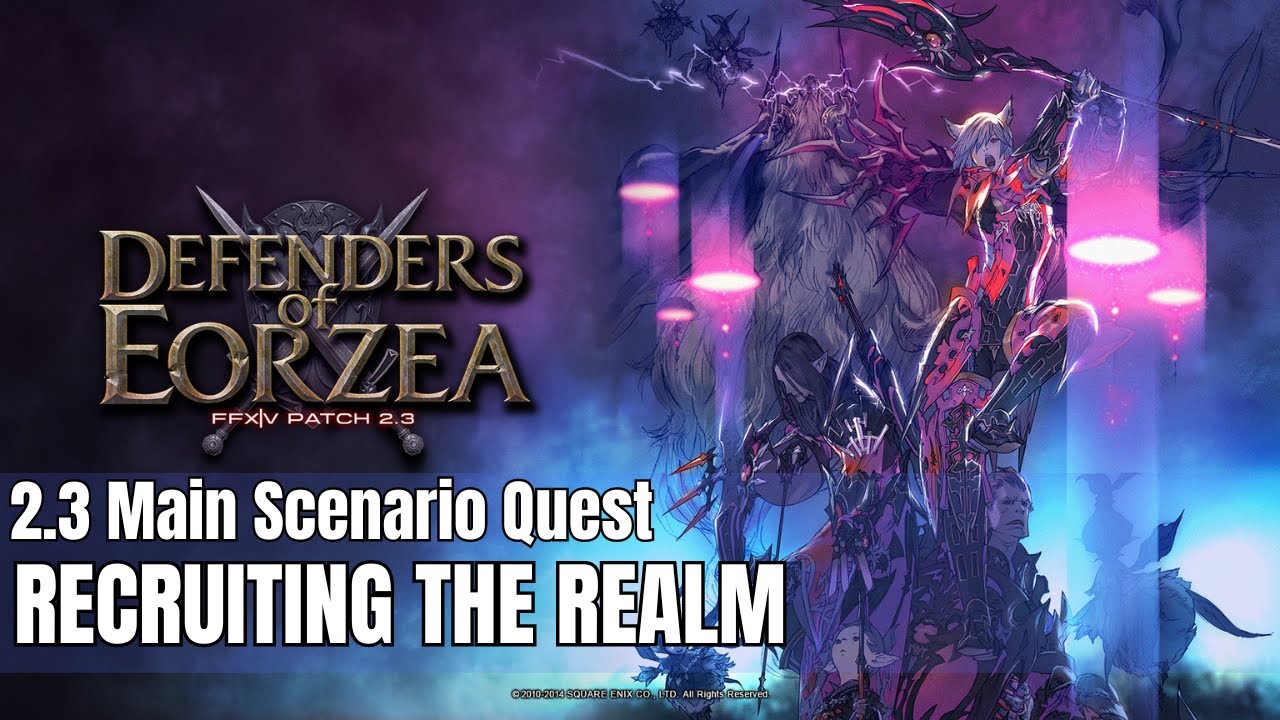 Final Fantasy XIV | A Realm Reborn | MSQ - Recruiting the Realm - YouTube