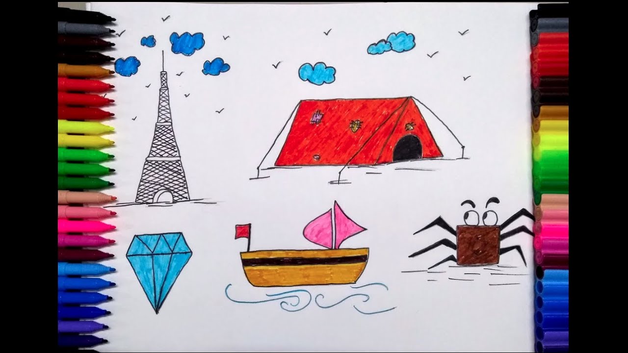 Basic Drawing Slanting line Tutorial for beginners - YouTube