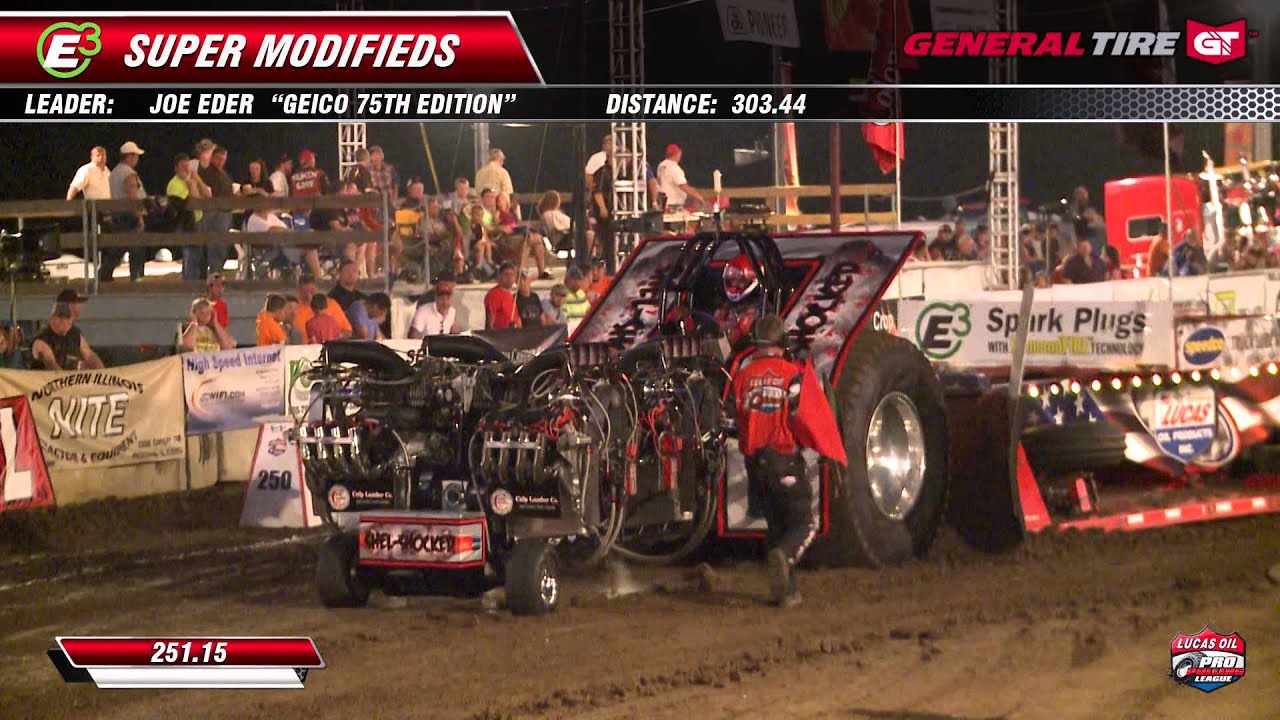 PPL 2013: Super Modified Tractors Pulling at Freeport, IL - YouTube