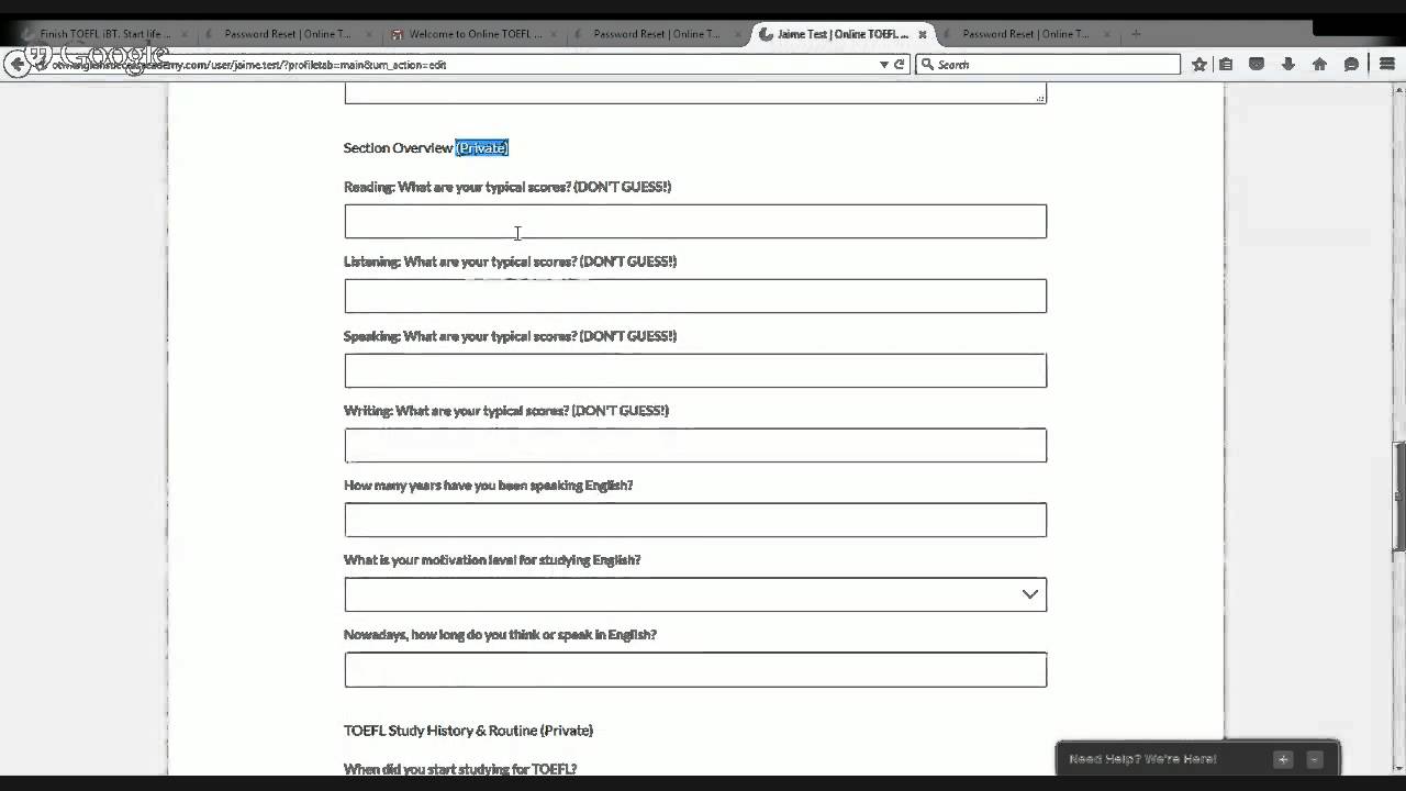 How to fill out your profile (for students with private lessons) - YouTube