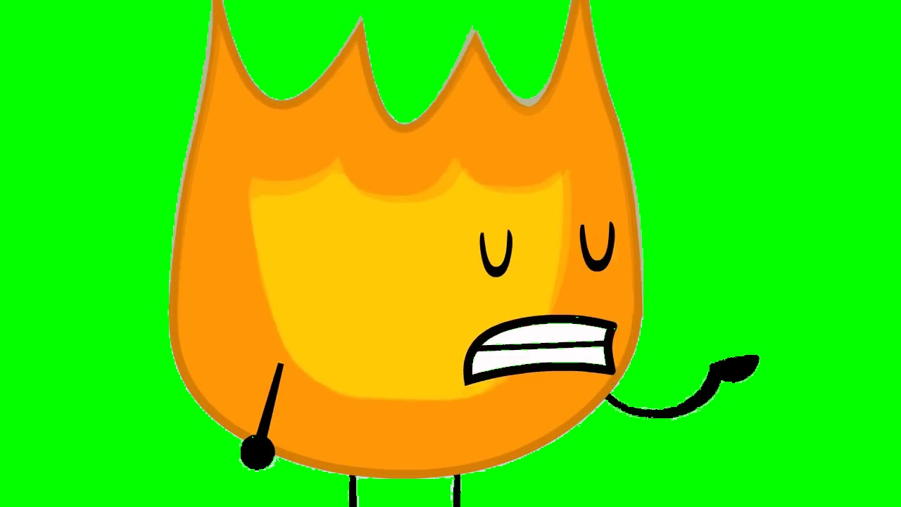 BFDI Firey is Bored Green Screen - YouTube