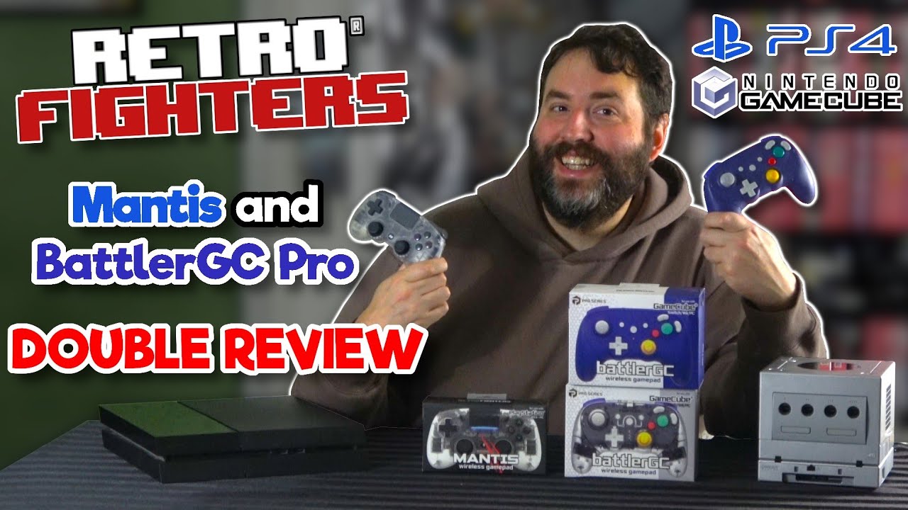 Retro Fighters Mantis PS4 & Battler GC Pro (GameCube) Controllers ...