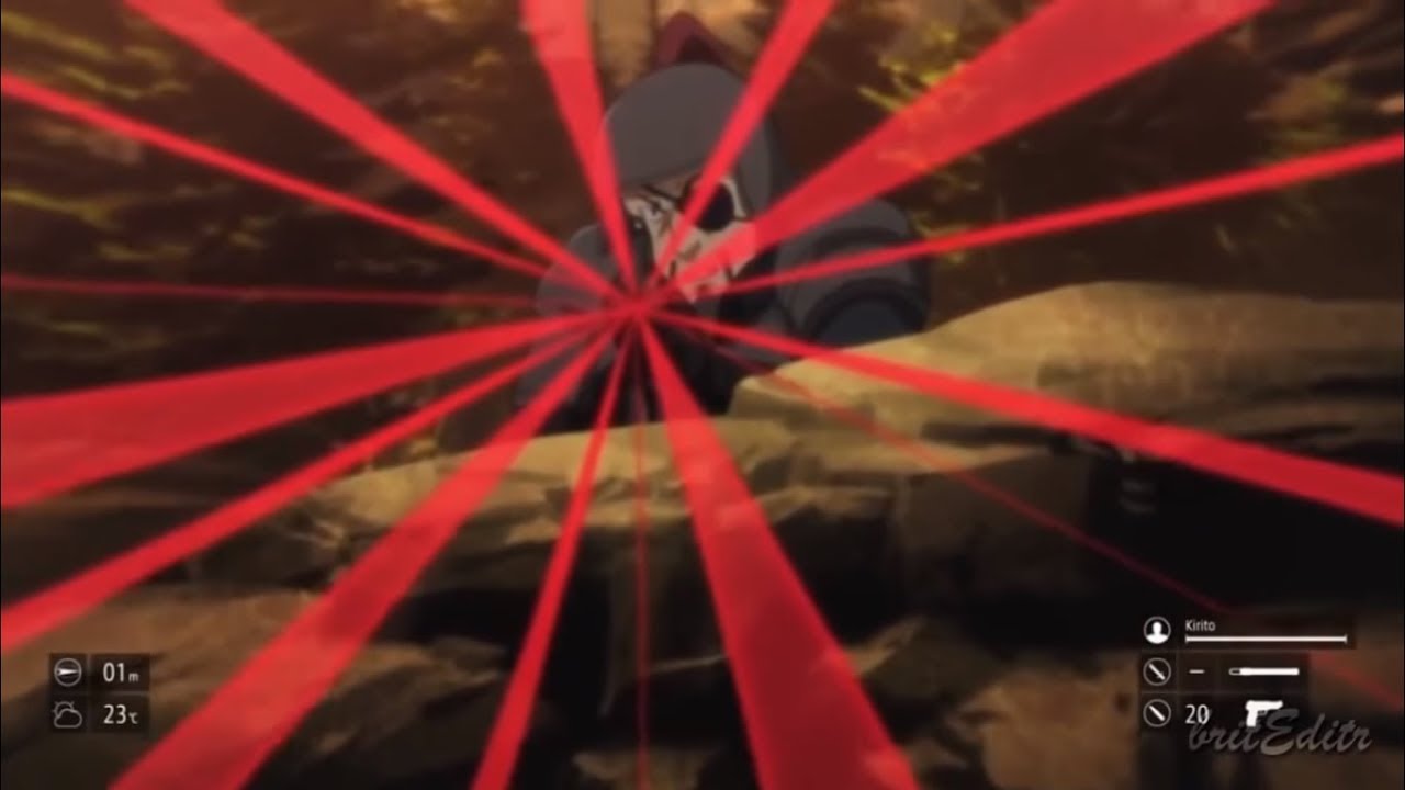 Kirito deflects bullets, GGO Style - YouTube