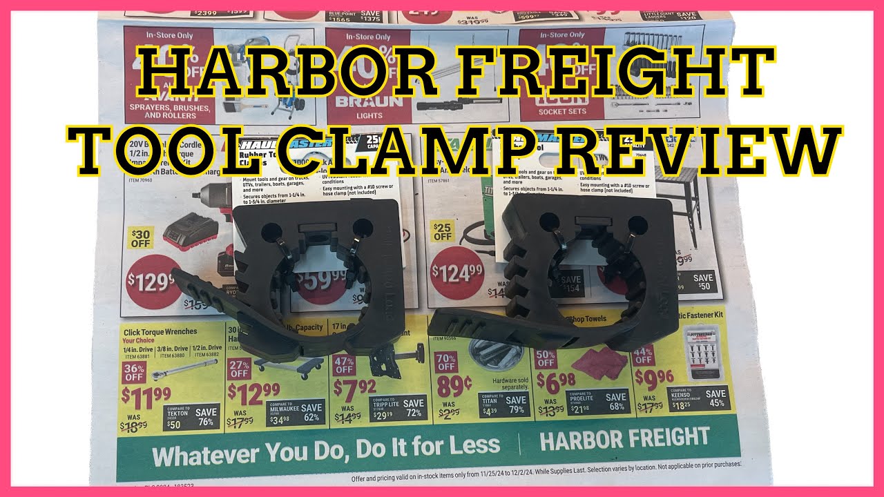 Harbor Freight Rubber Tool Clamp Review - $3 Hero or Zero? #harborfreight #overlanding - YouTube