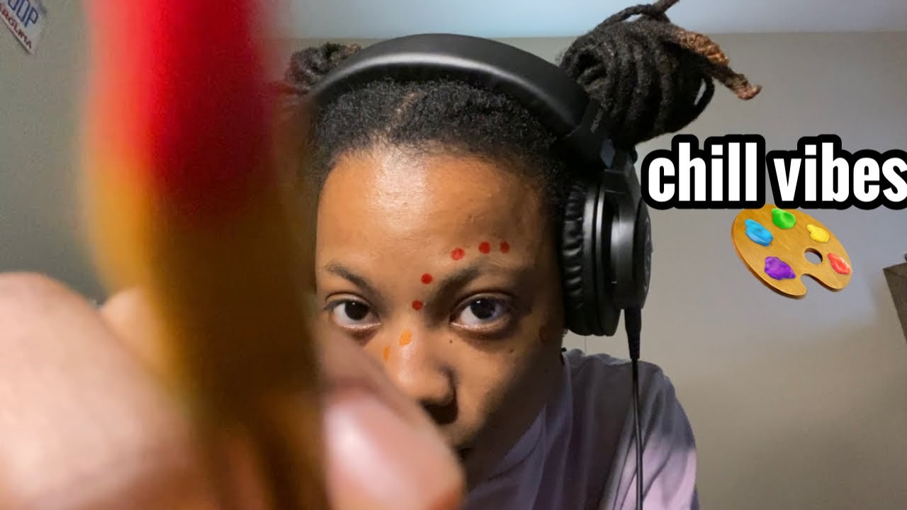 (asmr) painting your face for a pep rally;) // RP 🎨 - YouTube