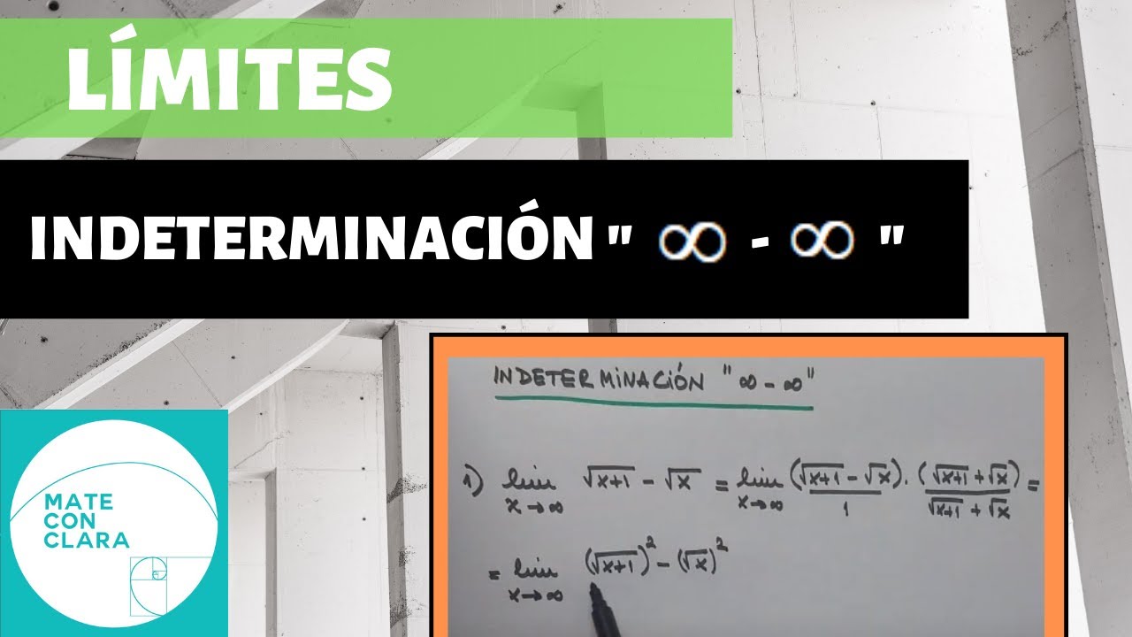 Límites | Indeterminación infinito menos infinito | Mate con Clara ...