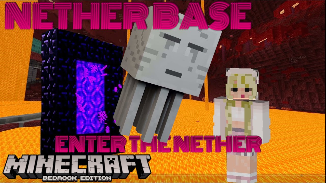 INTO THE NETHER! LETS BUILD A BASE /MINECRAFT LETS PLAY 200 DAY SURIVAL ...