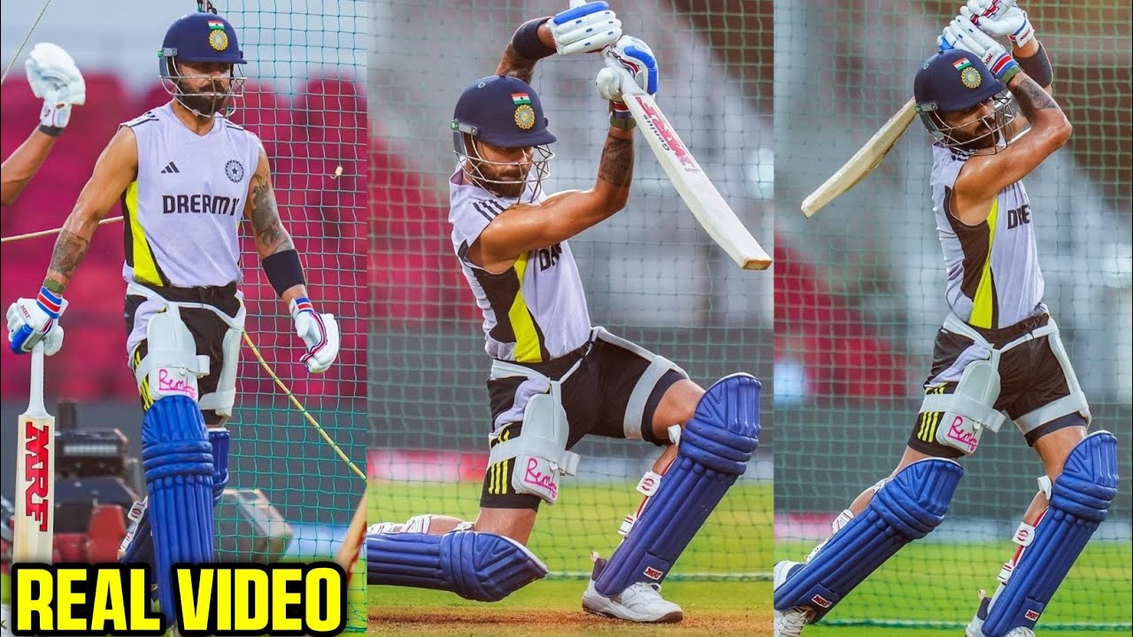 Virat Kohli Batting Practice Session at Narendra Modi stadium | Virat Kohli batting practice ...